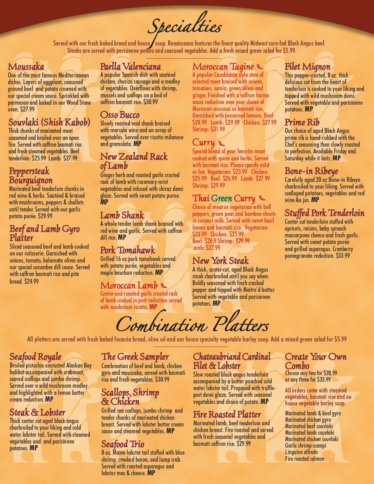Cafe Renaissance | Fine European & Mediterranean Dining in Waite Park, MN